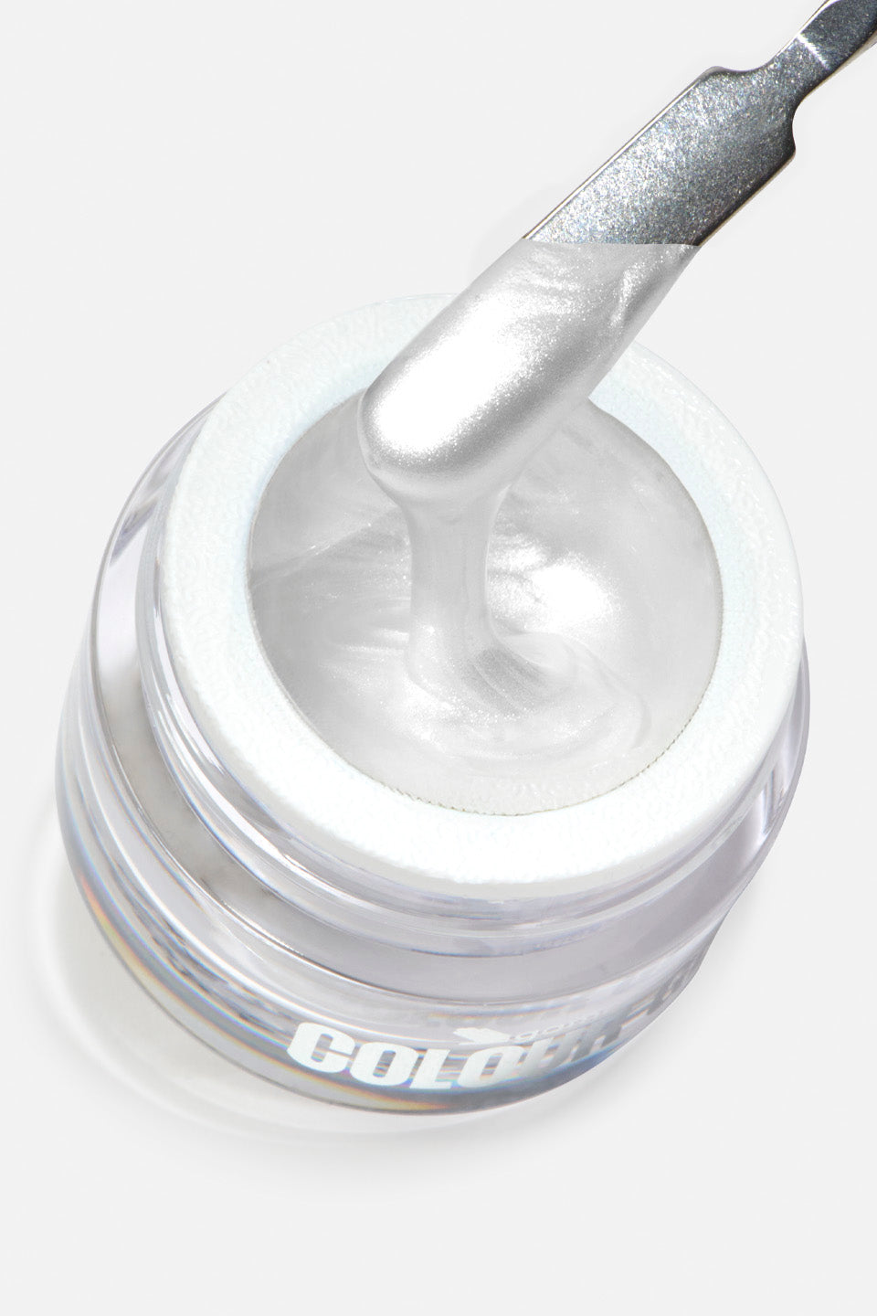 Stardust gel per ricostruzione unghie bianco glitter - Gamax